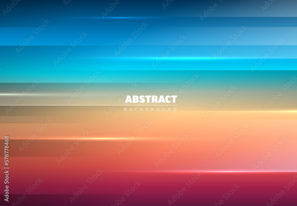 Abstract background made from blurred red and blue stripes with place ...