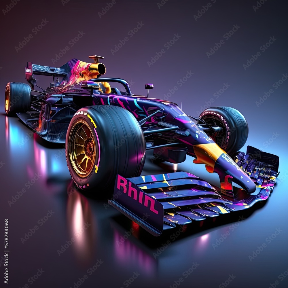 Hyper-Realistic Red Bull F1 Car Racing Artwork in Stunning Detail and ...