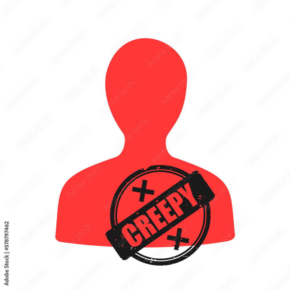 Creepy Man Person Is Labelled By Stamp Rejection And Being Rejected creepy-man-person-is-labelled-by-stamp-rejection-and-being-rejected