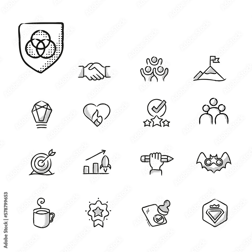 Core values, corporate values, progress in life, growth, quality ... Core values, corporate values, progress in life, growth, quality ...