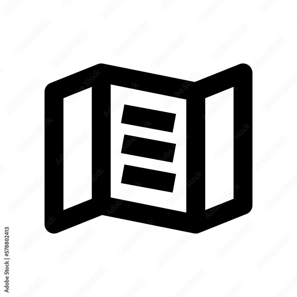 leaflet icon for your website design, logo, app, UI. Stock Vector ...