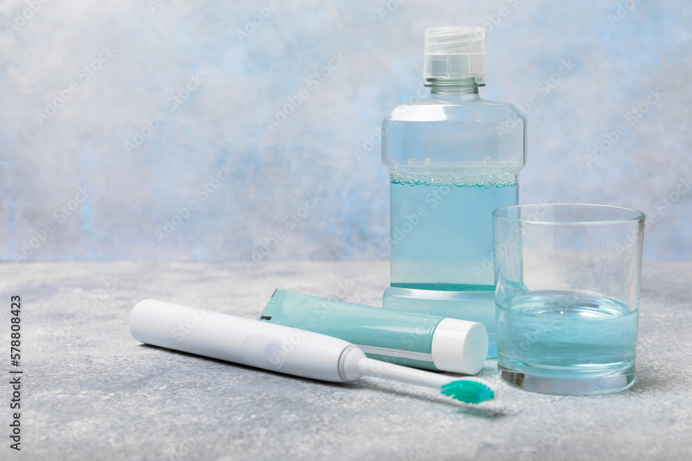 Electronic ultrasonic toothbrush, mouthwash, floss, tongue cleaner and ...