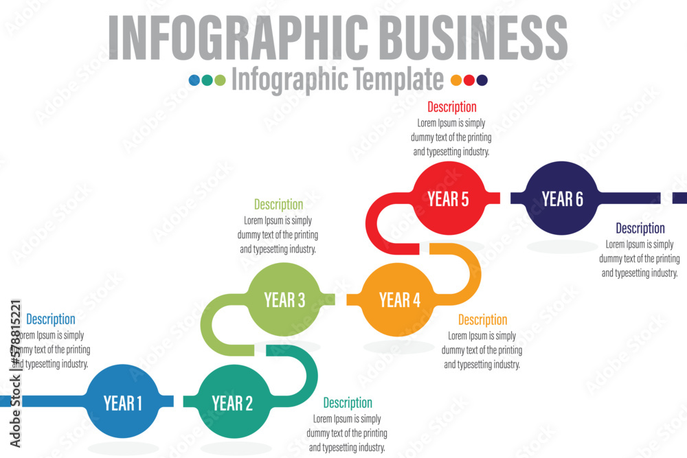 Fototapeta mapa świata dla dzieci 6 Steps modern Timeline diagram ... Fototapeta mapa świata dla dzieci 6 Steps modern Timeline diagram ...