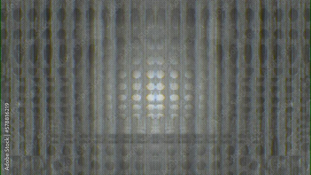 Digital noise animation with glitchy distortions and pulsing shapes ...