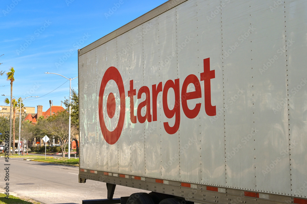 Galveston, Texas, USA - February 2023: Side view of an articulated ...