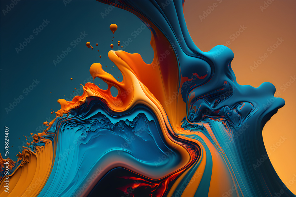 fluid art, 4k, 4K Abstract Colorful Marble Texture Background Stock ...