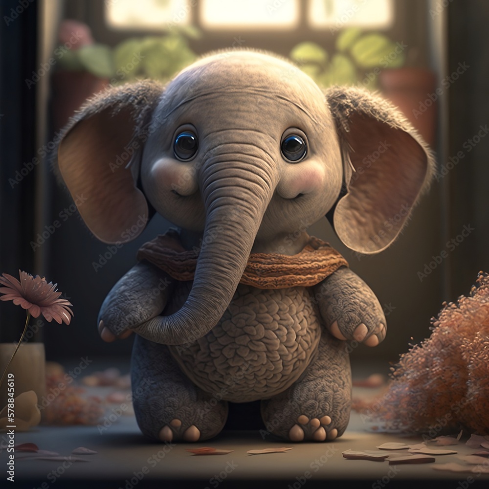 Cute cartoon character elephant. Cartoon elephant. Elephant. Cartoon ...