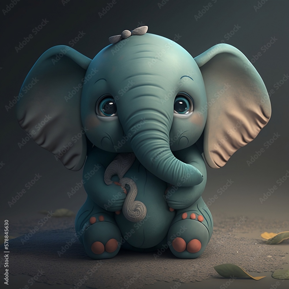 Cute cartoon character elephant. Cartoon elephant. Elephant. Cartoon ...