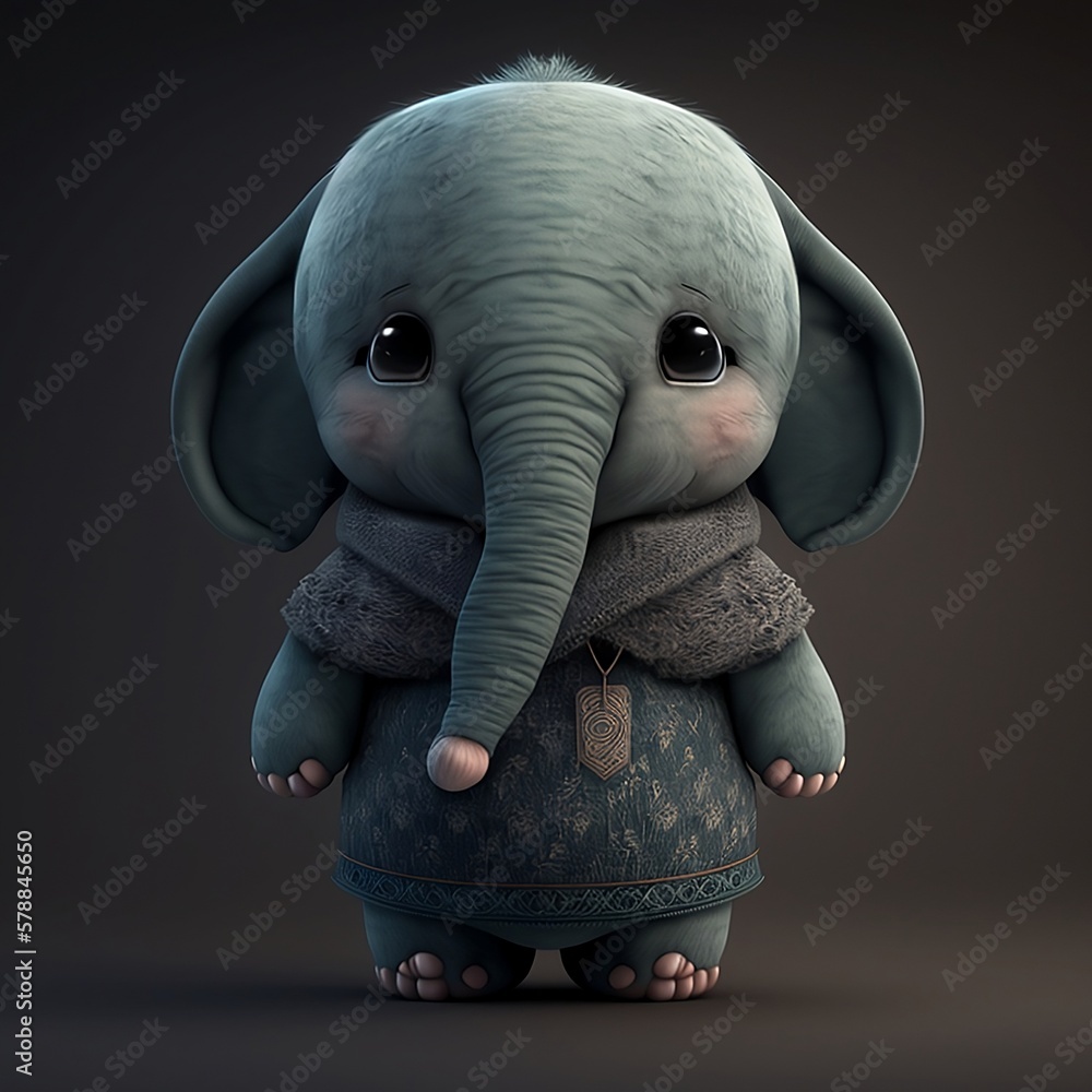 Cute cartoon character elephant. Cartoon elephant. Elephant. Cartoon ...