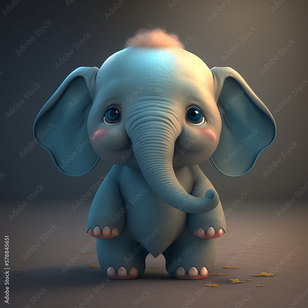 Cute cartoon character elephant. Cartoon elephant. Elephant. Cartoon ...