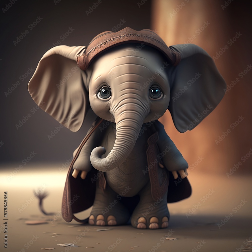 Cute cartoon character elephant. Cartoon elephant. Elephant. Cartoon ...