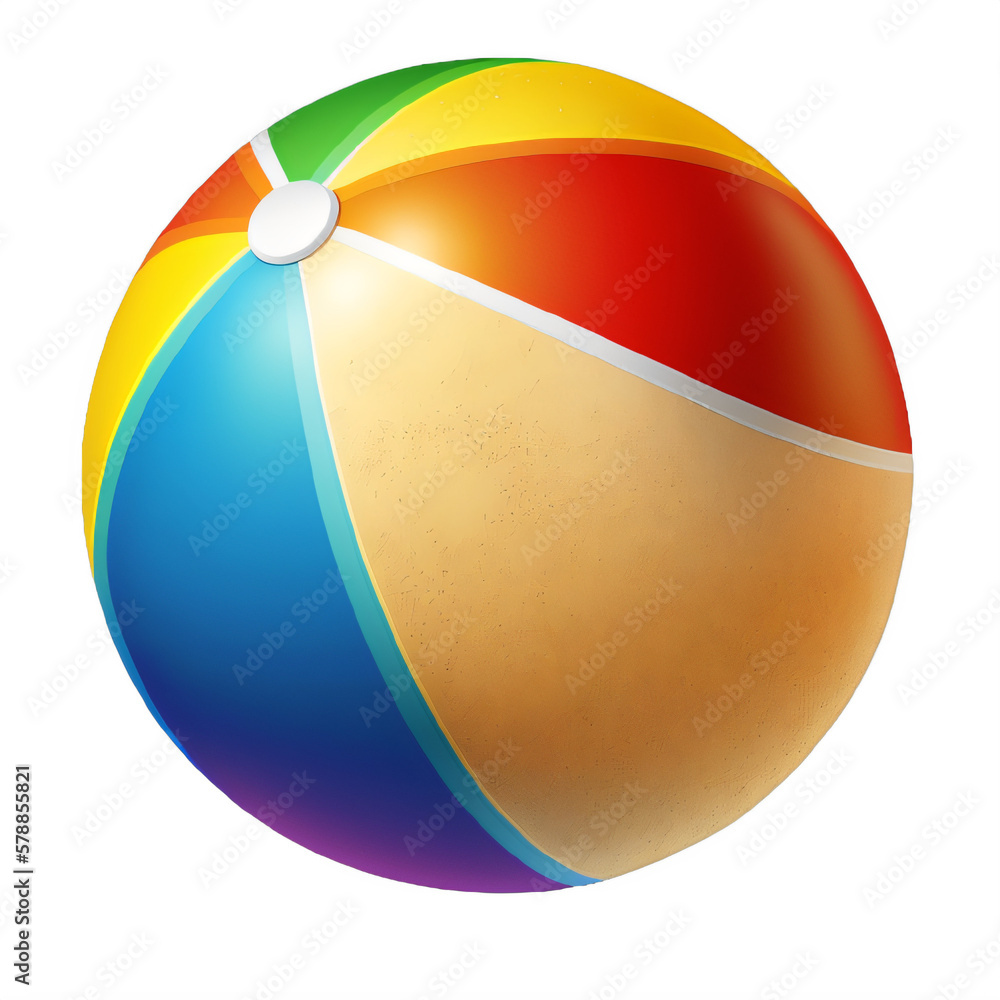 beach ball png vector illustration icon transparent background ...