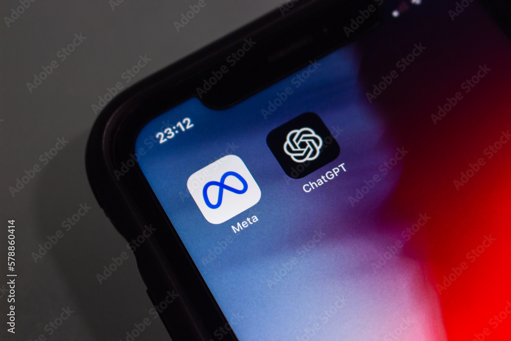 Vancouver, CANADA - Feb 27 2023 : Meta Platforms, Inc. and ChatGPT ...