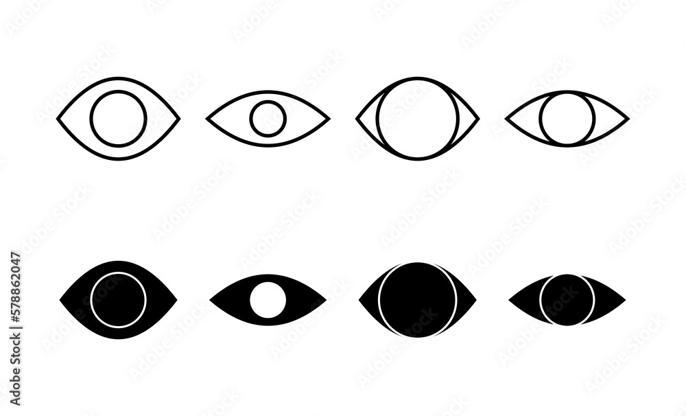 Eye icon vector for web and mobile app. Eye sign and symbol. Look and ...