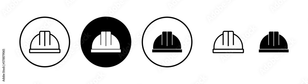 Helmet icon vector illustration. Motorcycle helmet sign and symbol ...