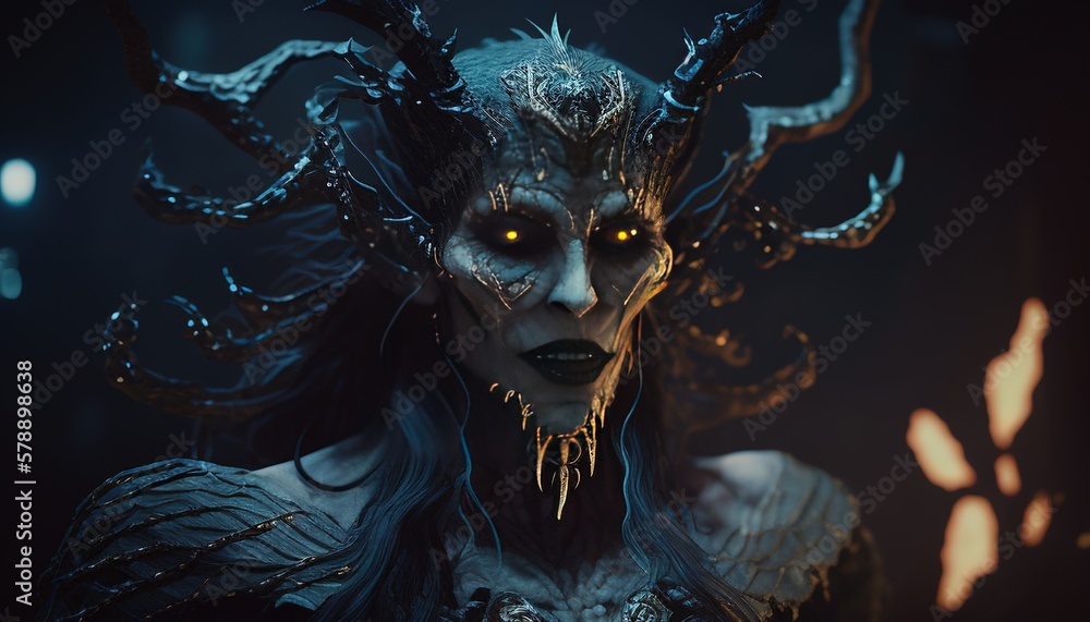 wendigo witch with a bewitching alluring appearance digital art ...