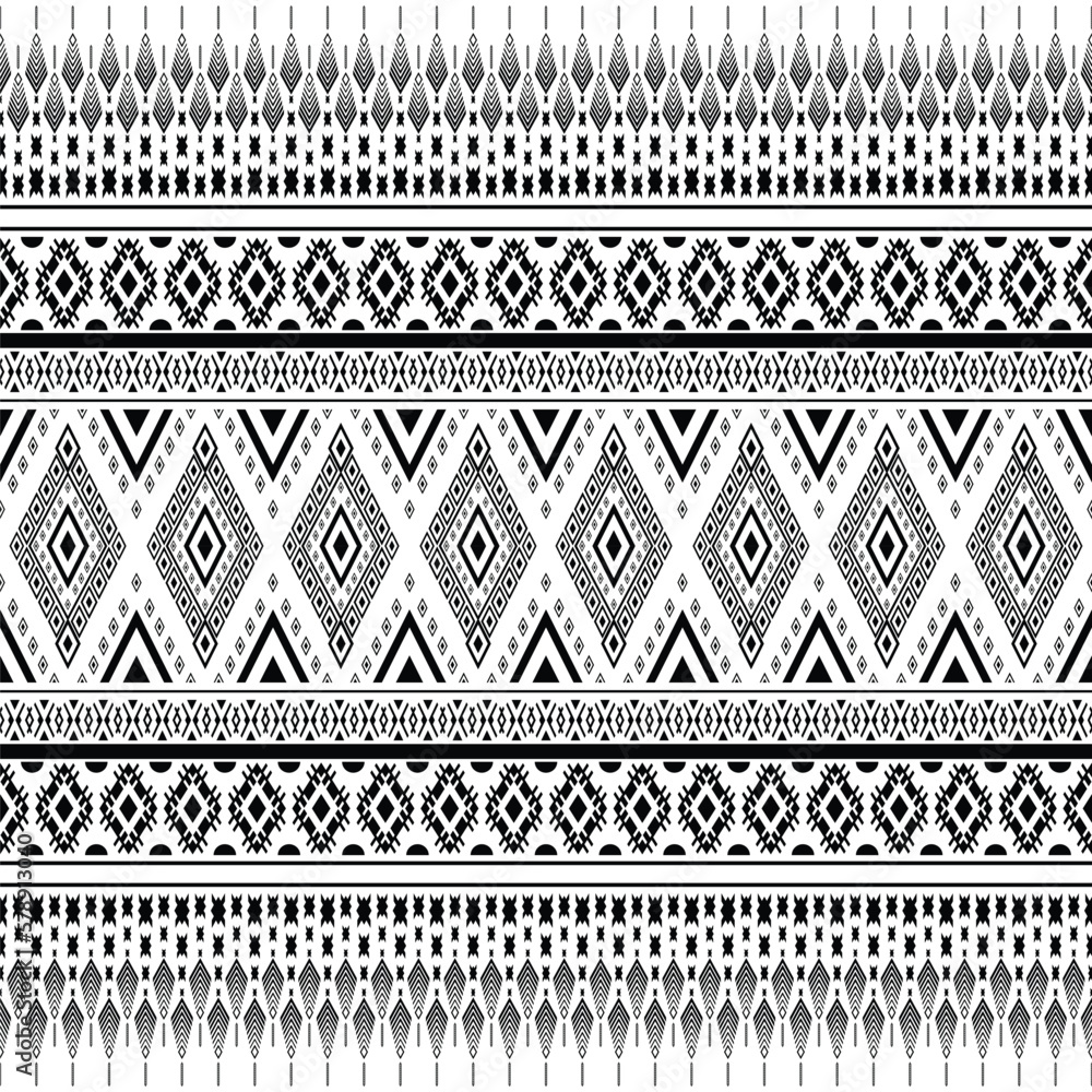 seamless ethnic pattern design.ethnic oriental ikat pattern traditional ...