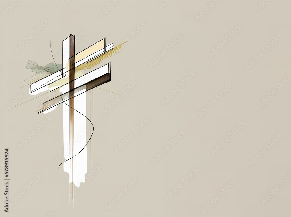 Spiritual illustration jesus cross christianity background art crucifix ...