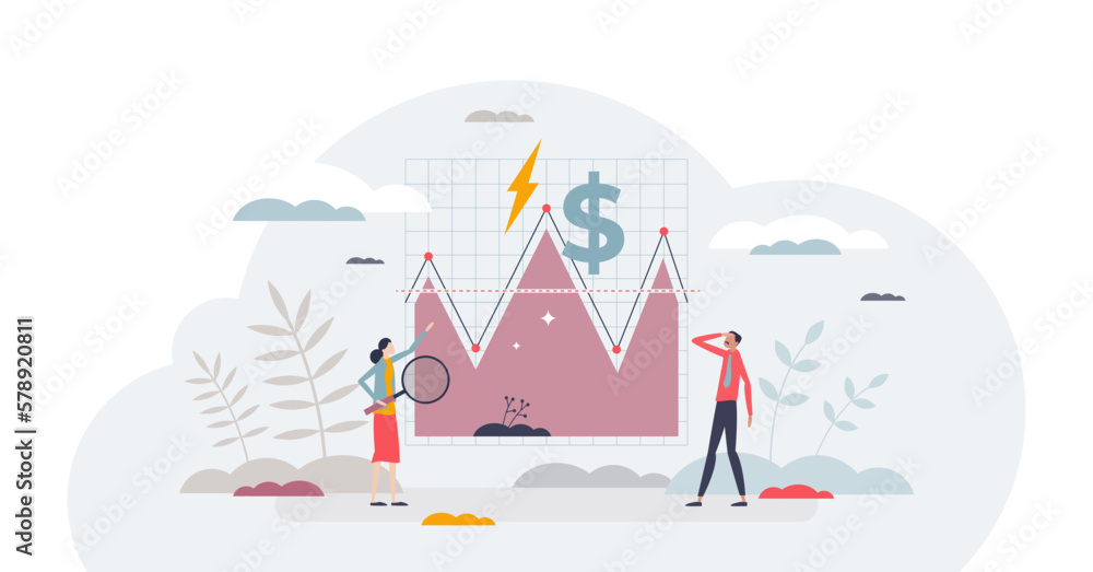 Energy demand and electricity consumption vs price tiny person concept ...