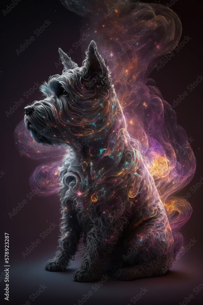 Beautiful Artistic Spiraling Galaxies Star and Iridescent Nebulae in ...