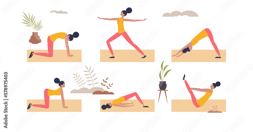 Kegel exercises set for pelvic floor problem prevention tiny person ...