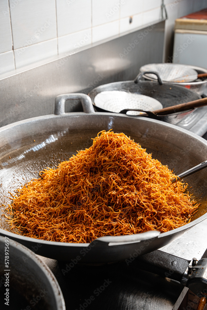 Making Proses Dried potato or potato mustofa (indonesian : Kering ...