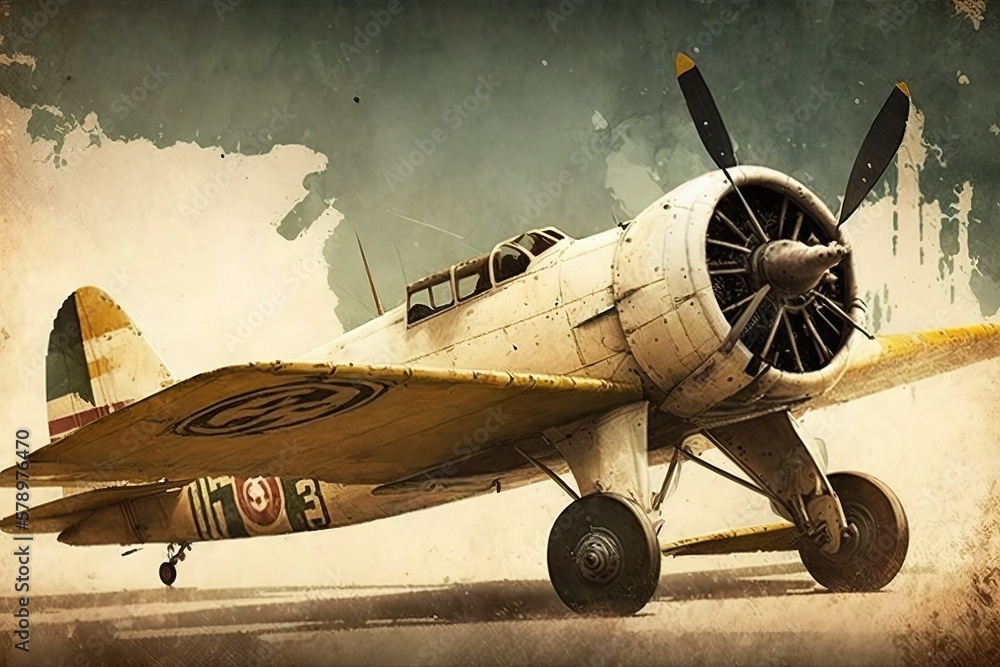 Vintage Airplane Art