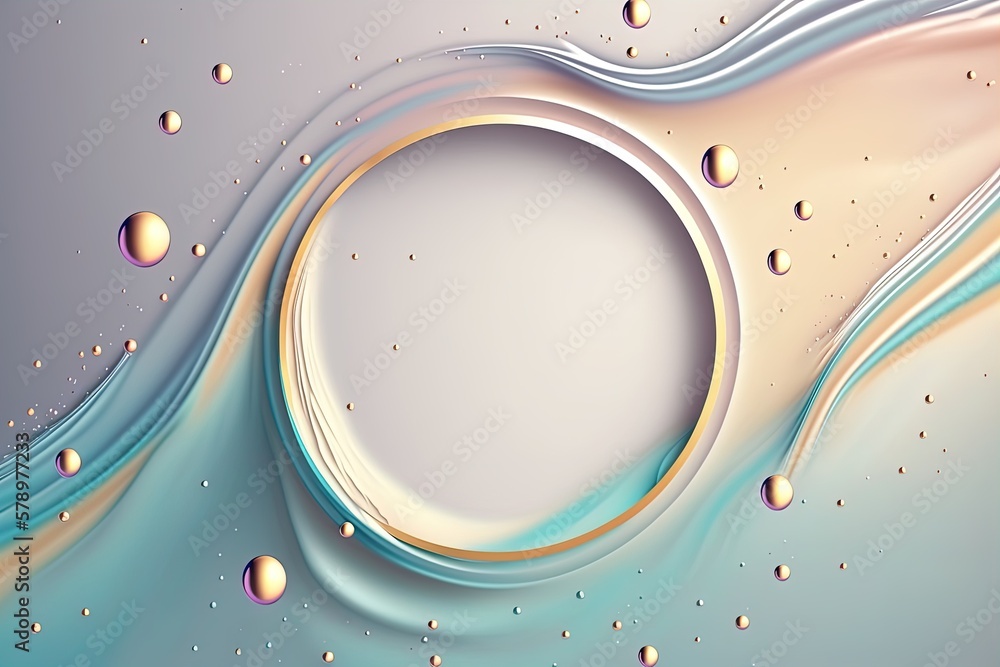 Abstract background. Soft pastel color liquid fluids with swirls flow ...