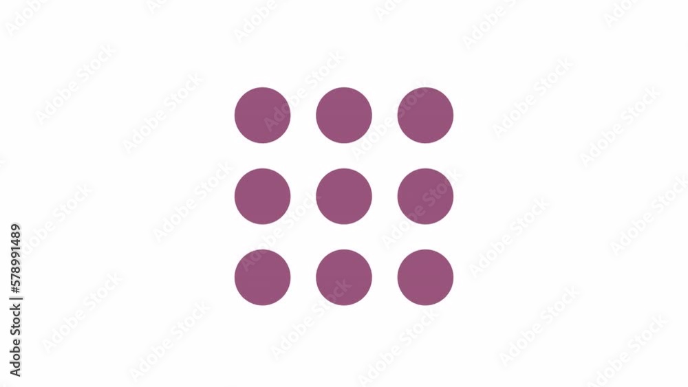 Vidéo Stock Animated color change dots indicator. Transition. 4K video ...