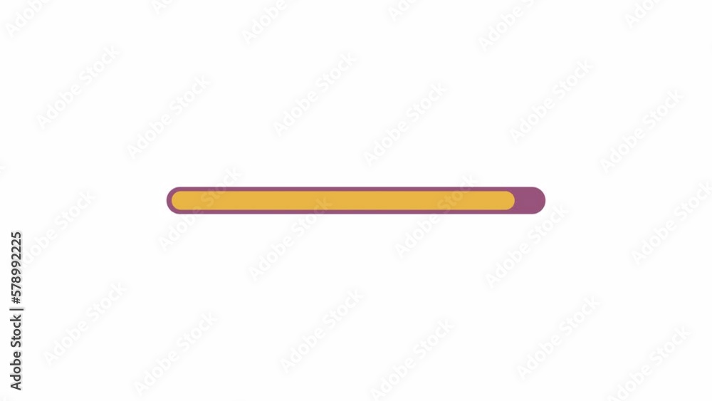 Animated status bar indicator. Indication. 4K video footage with alpha ...