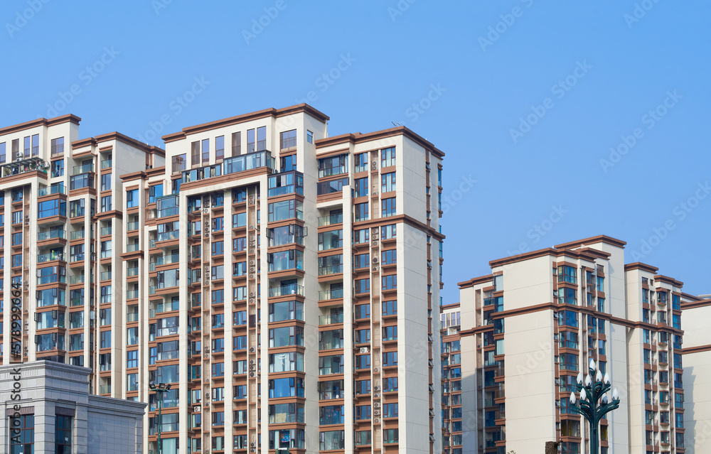 High-rise buildings in Sichuan City, China Stock 写真 | Adobe Stock