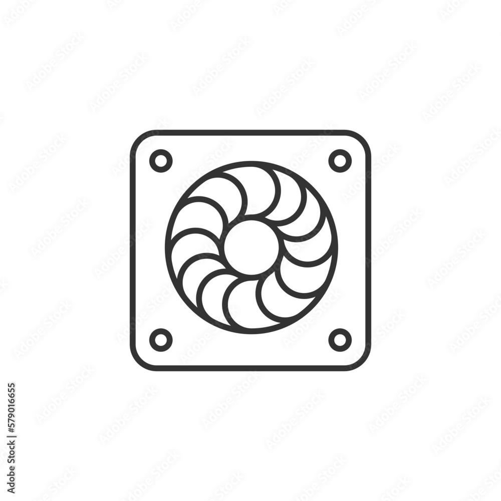 Fan icon. Technology symbol modern, simple, vector, icon for website ...
