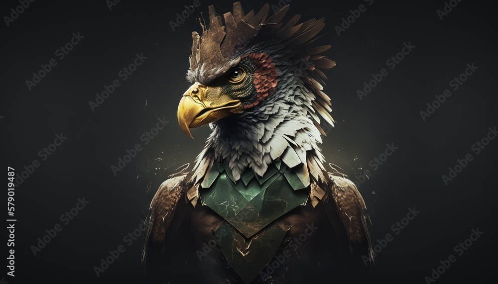 The anthropomorphic cock. Wild animal in human clothes, wallpaper ...