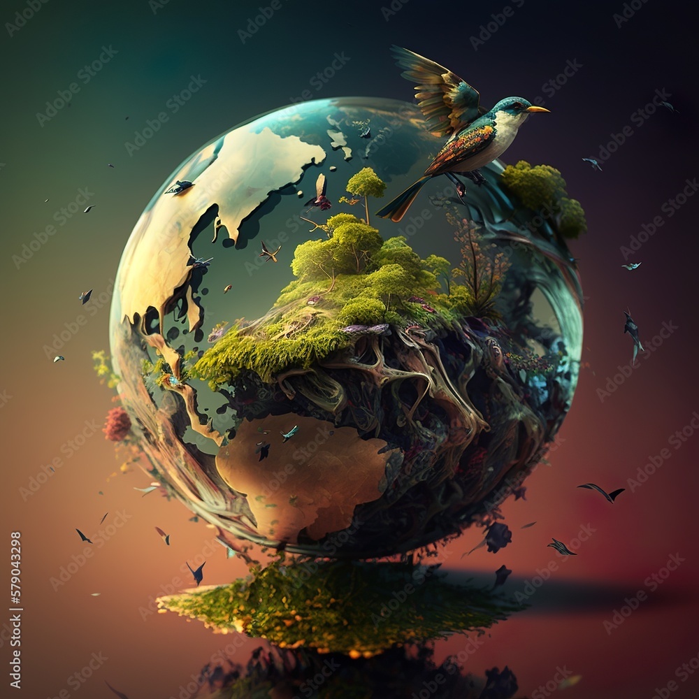 my world photo from the air earth globe a picture depicting ...