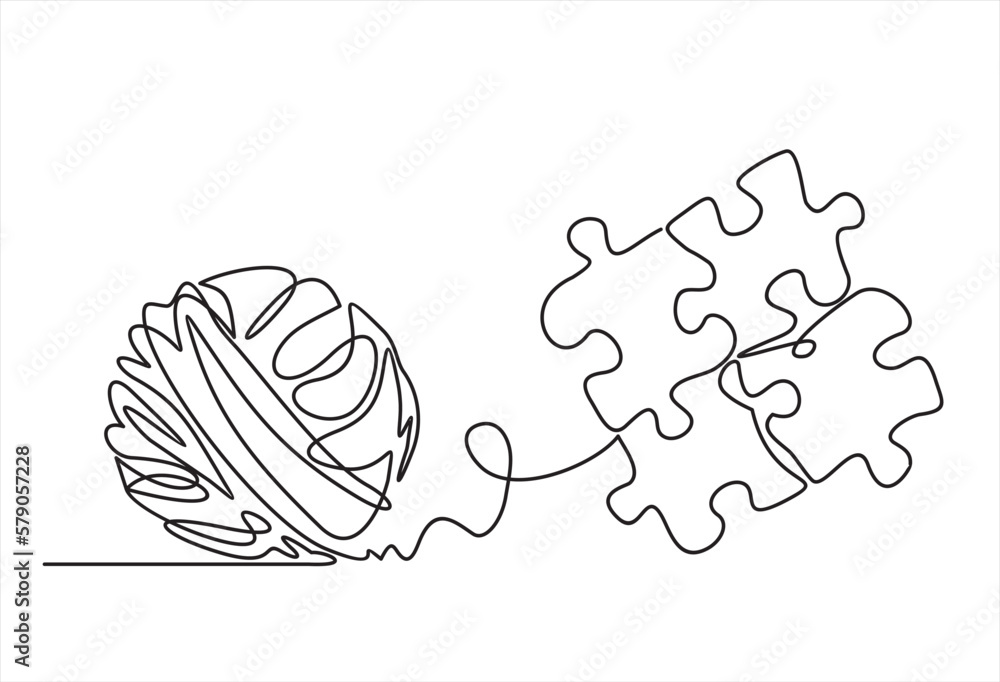 Chaos and order abstract minimalist concept vector illustration ...