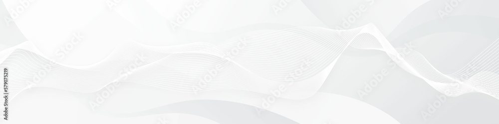 abstract white lines background for linkedin cover image Stock ...