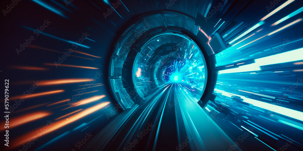 Warping Through Dimensions: Abstract Representation of a Time Tunnel ...