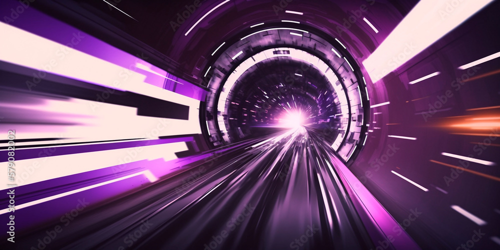 Warping Through Dimensions: Abstract Representation of a Time Tunnel ...