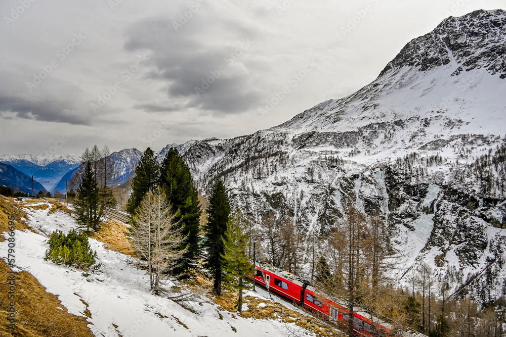 Poschiavo, Bernina, Val Poschiavo, Alp Grüm, Lago di Poschiavo ...