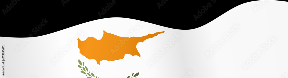 Cyprus flag wave isolated on png or transparent background Stock Vector ...