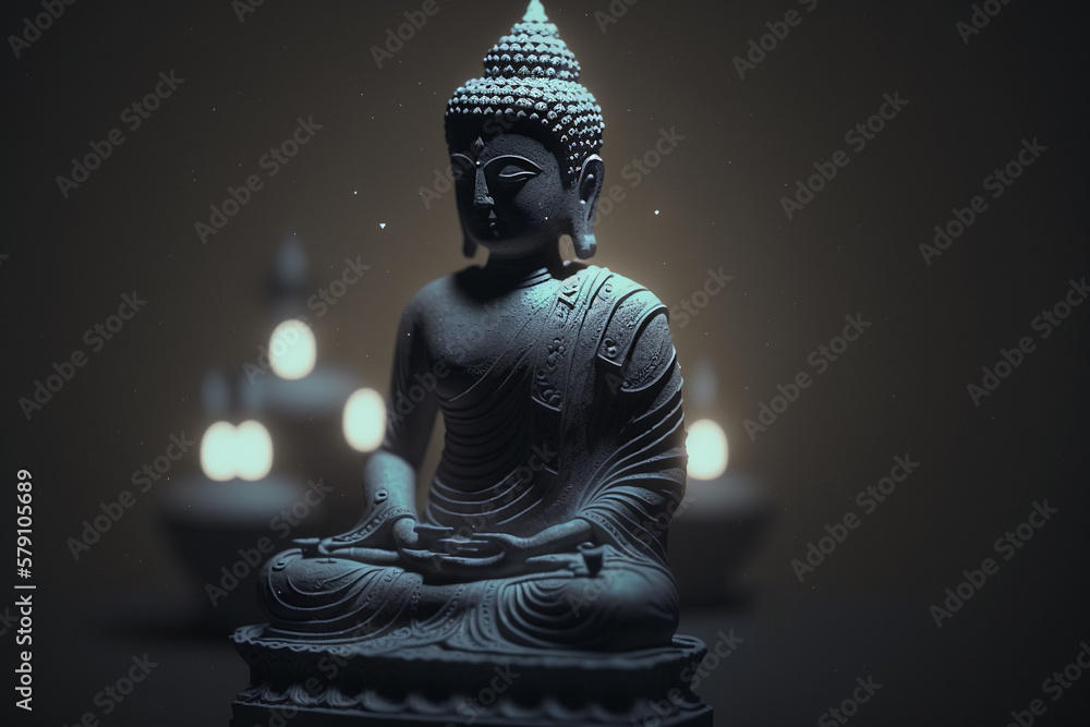 Gautama Buddha .The symbol of Hinduism, Buddhism, spirituality and ...
