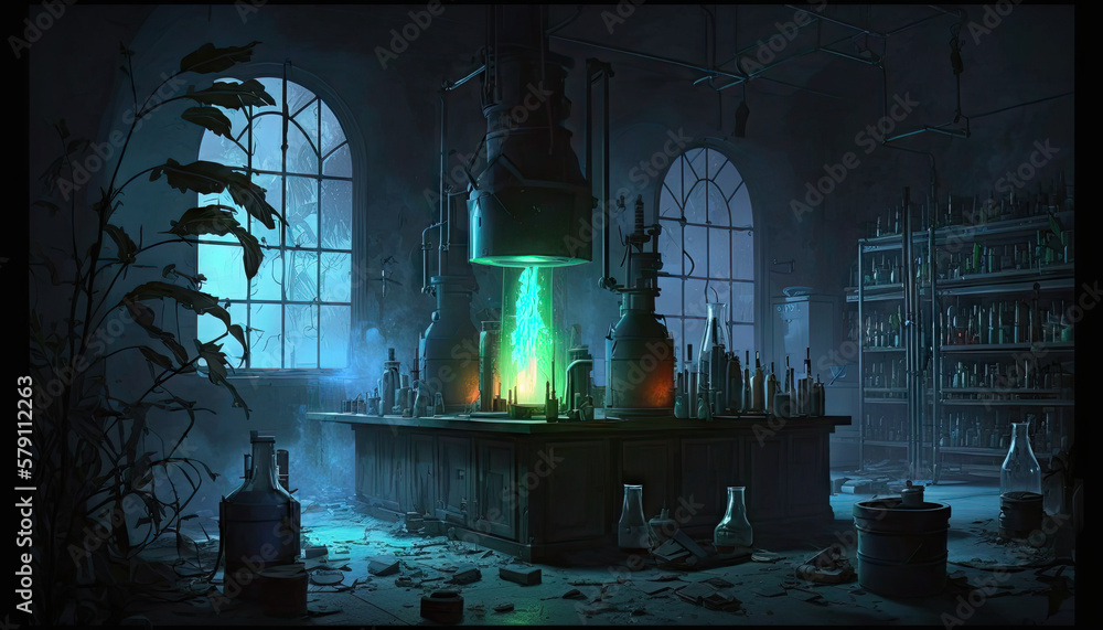 Environment Concept Art for RPG (Generative AI) Stock Illustration ...