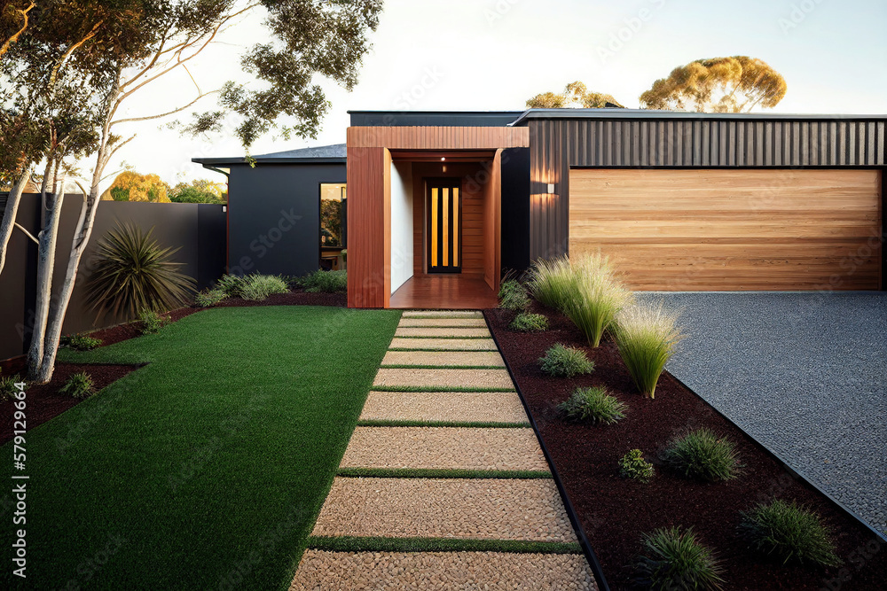 In contemporary Australian residences, front yards showcase artificial ...
