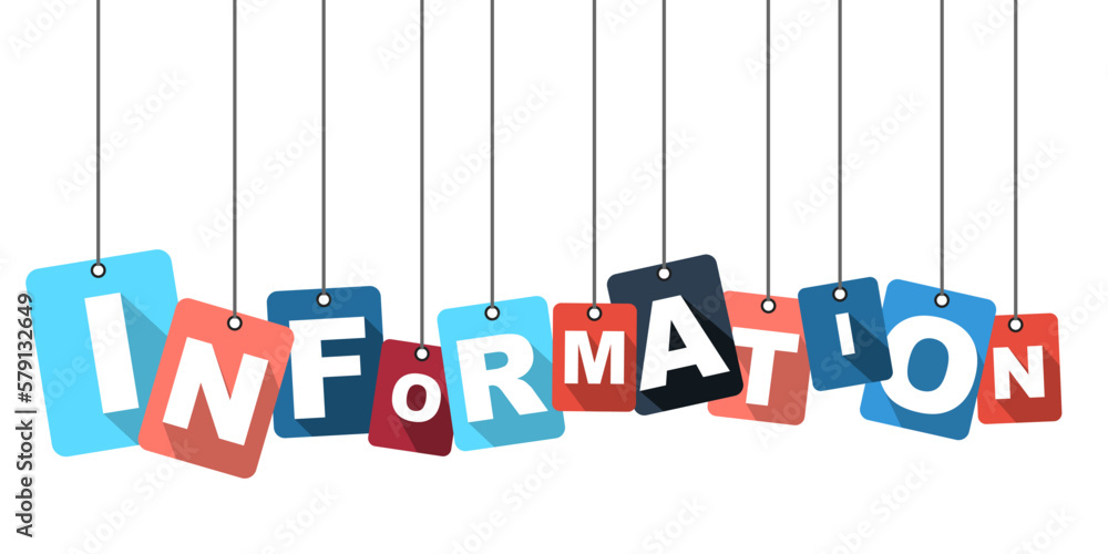 vector illustration background information Stock Vector | Adobe Stock