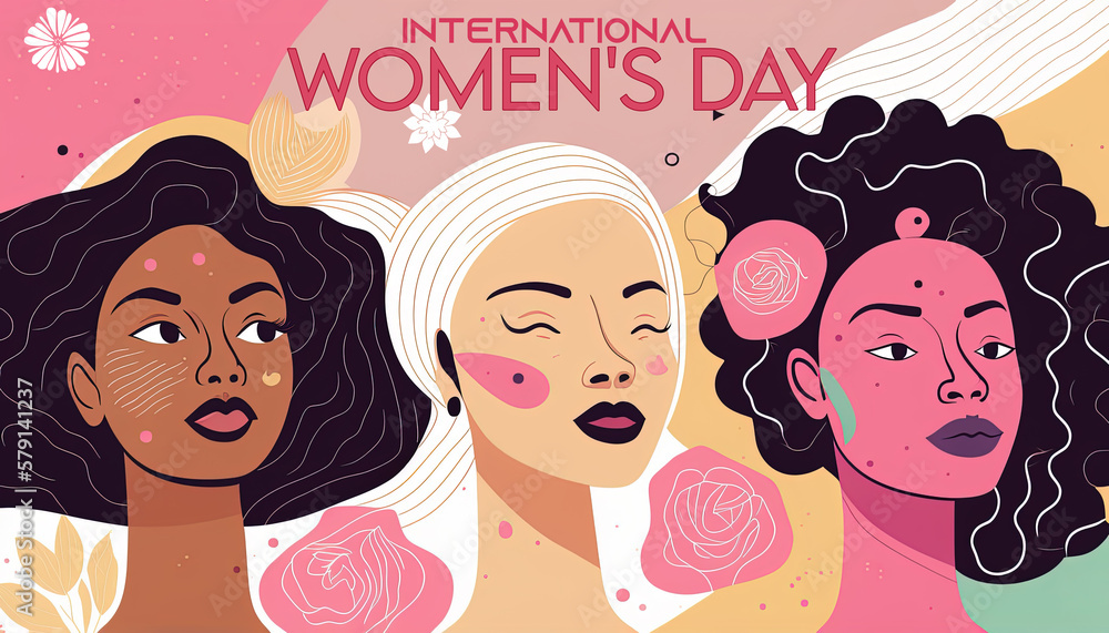 AI Generative Illustration of a Creative Photo of International Women's ...