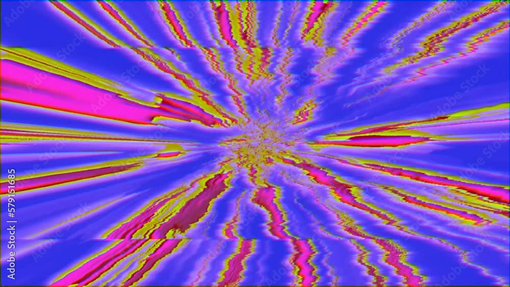 Dynamic abstract kaleidoscope animation with pulsing neon lights, ideal ...