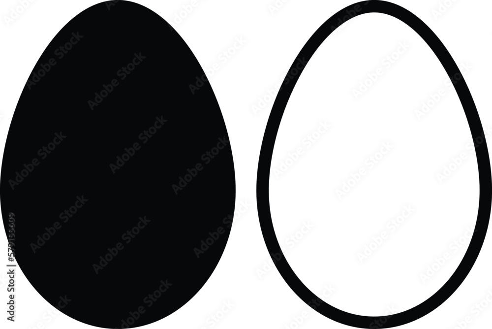 Egg silhouette Laser cut file Stock Vector | Adobe Stock