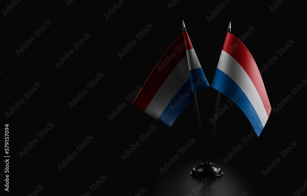 Small national flags of the Netherlands on a white background Stock ...
