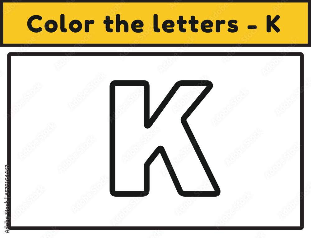 Alphabet letter K. Tracing Worksheet. ABC Activities and Exercises for ...