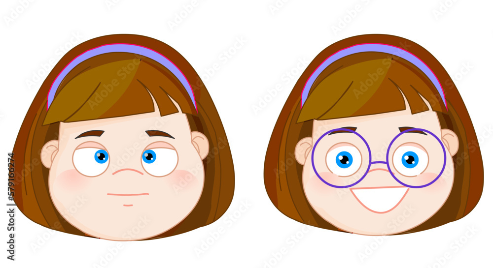 Children vision checkup in ophthalmological clinic. Kid eyesight ...